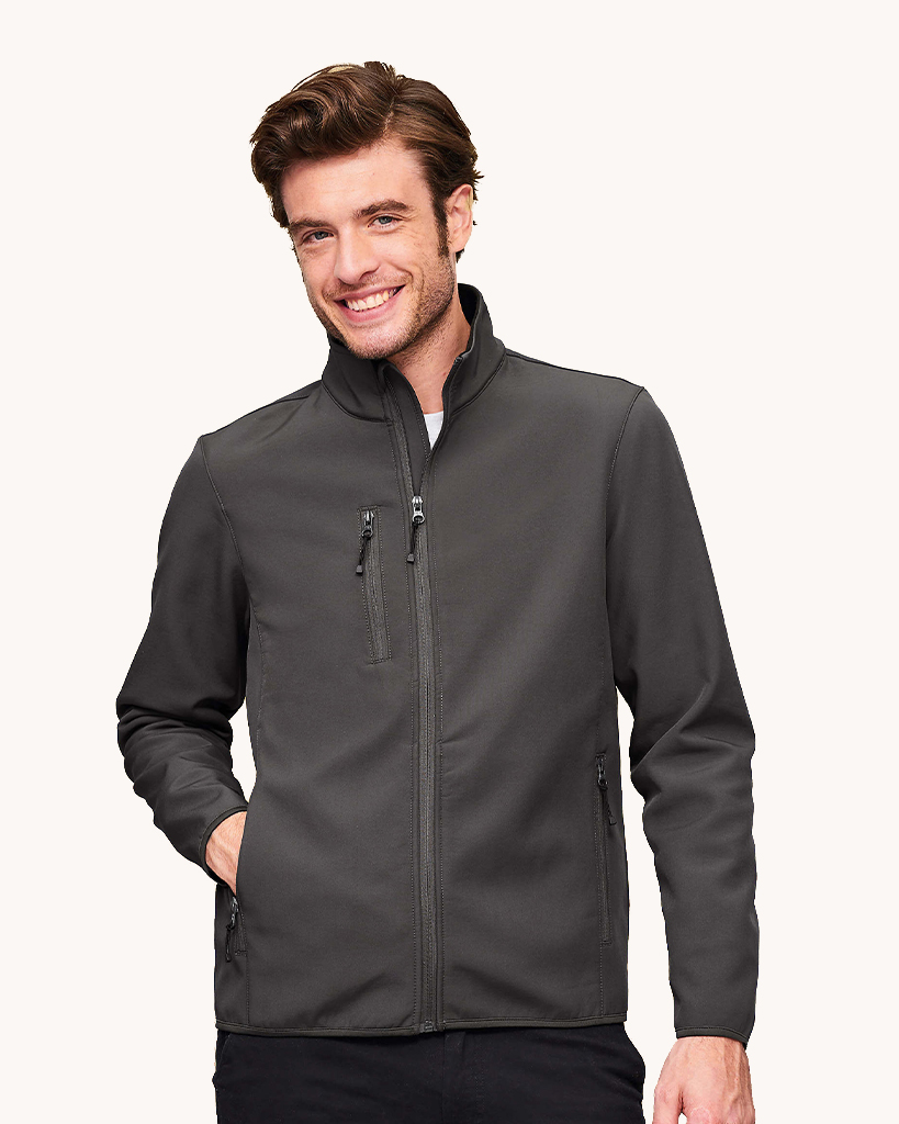 Veste softshell homme Race Sol's personnalisable - Vent d'Ouest